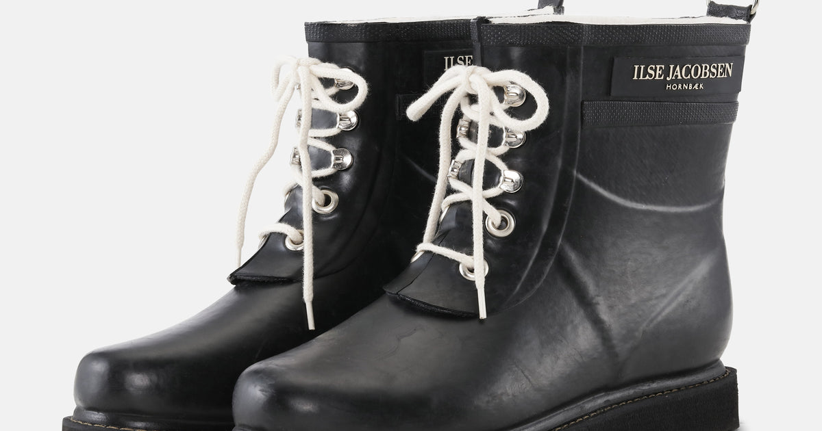 Short Rubber Boots - Black