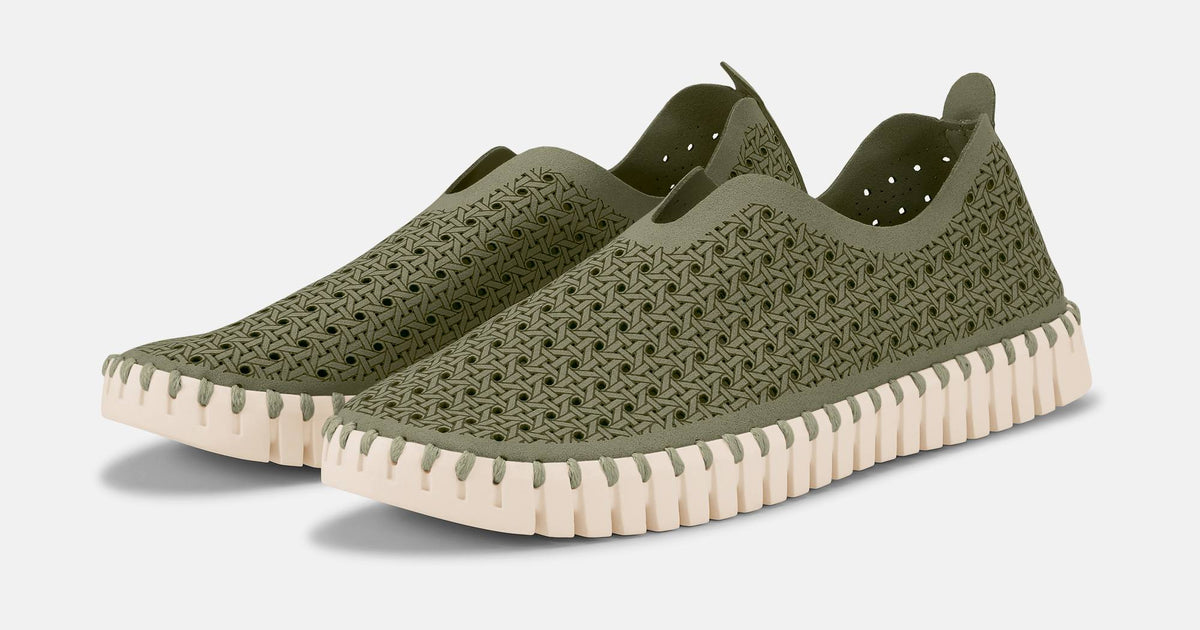 Tulip Sko - Army Pearled Ivory